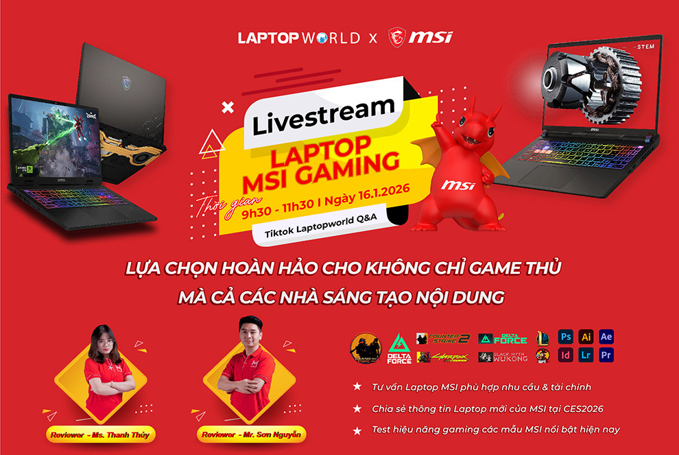 Livestream laptop Msi Gaming - Lựa chọn hoàn hảo cho game thủ và các ...